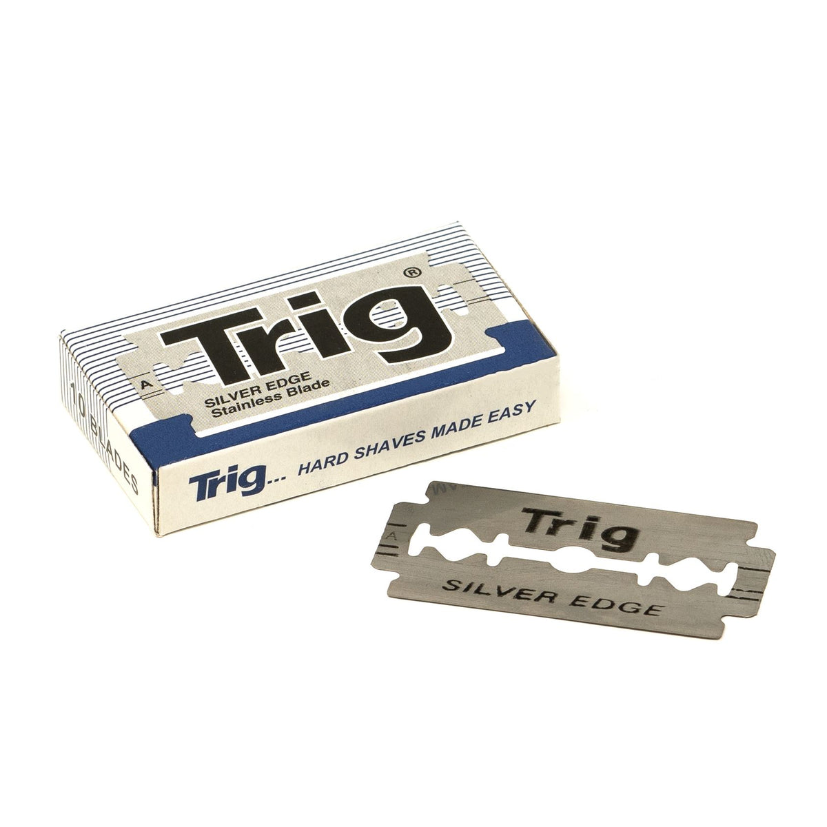 Treet Trig Silver Edge Stainless Double Edge Razor Blades (Pack of 10 ...